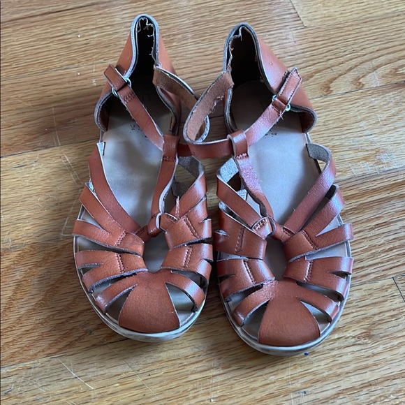 Zara | Shoes | Zara Tan Sandals Woven Leather Flip Flops | Poshmark